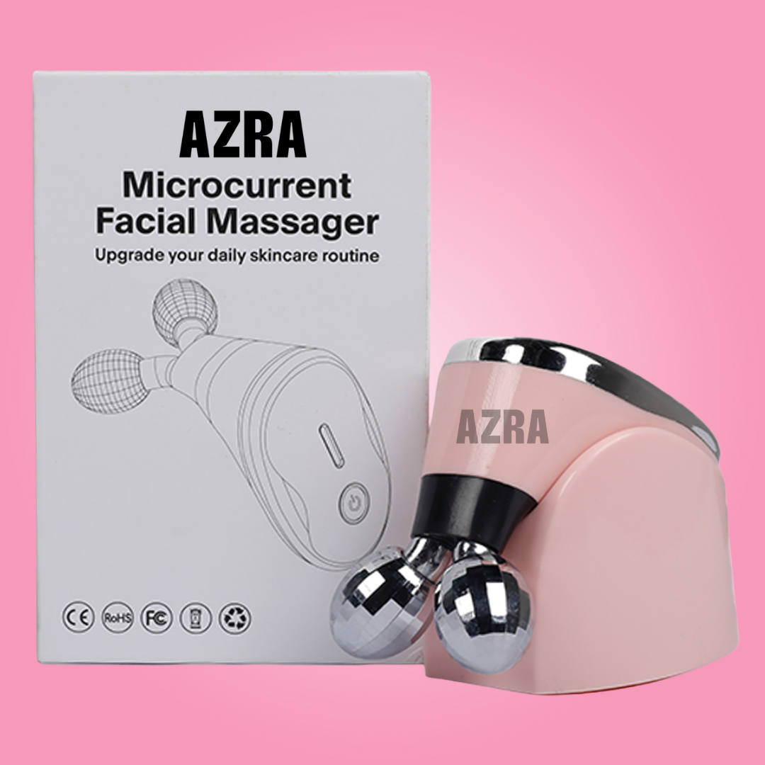 Azra Microcurrent Face Sculpting Massage Roller – Lift, Tone & Rejuven ...